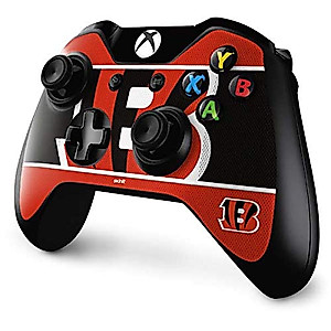 Skinit Decal Gaming Skin Compatible with Xbox One Controller - Officially Licensed NFL Cincinnati Bengals Zone Block Design