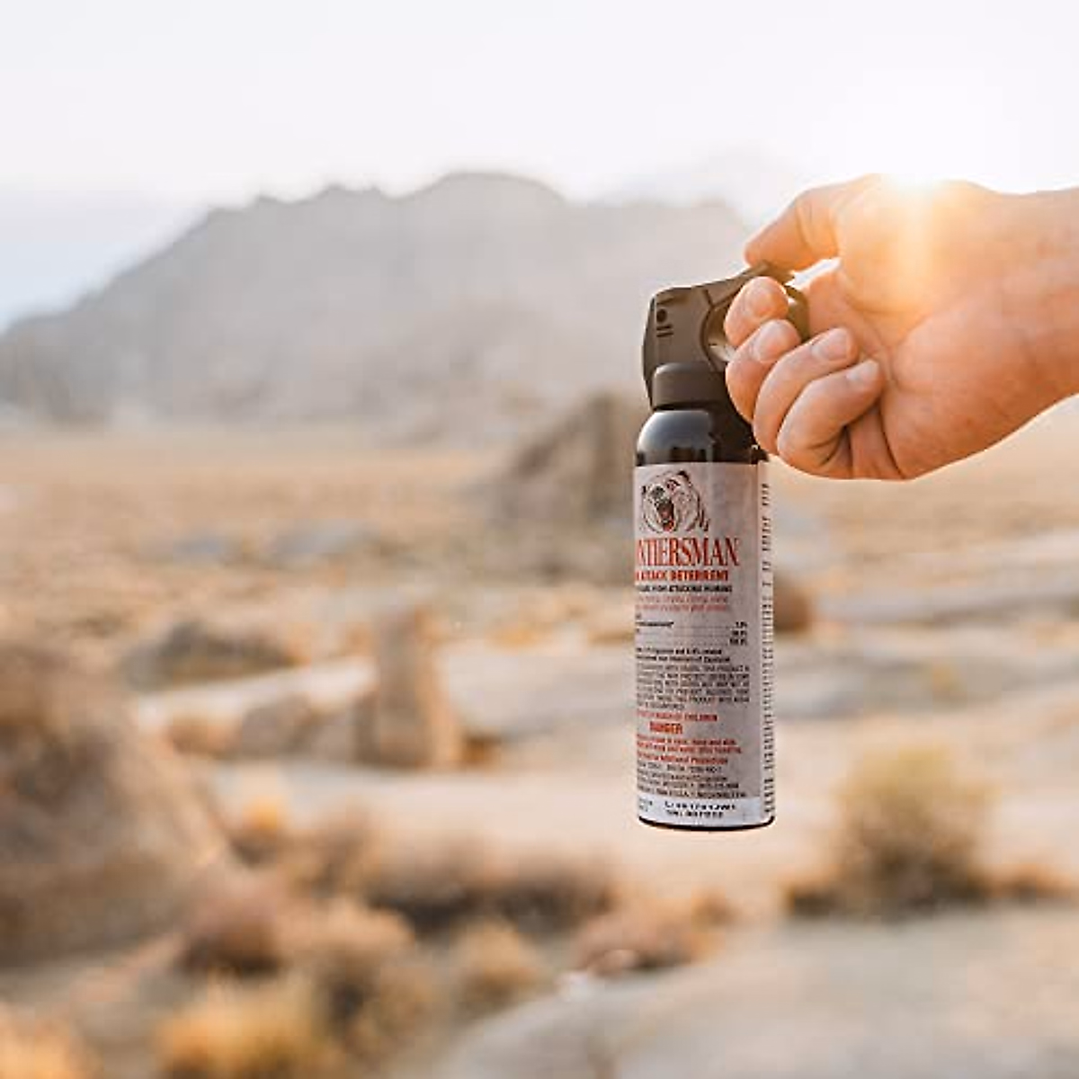 SABRE Frontiersman 9.2 fl oz. Bear Spray, Maximum Strength 2.0% Major Capsaicinoids, Powerful 35 ft. Range Bear Deterrent, Outdoor Camping & Hiking Protection