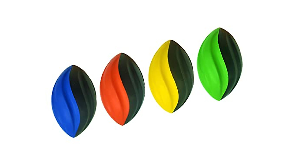 Kids Foam Footballs - 4 Pack of Bright, Soft Mini Footballs for Active Play
