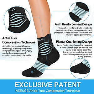 NEENCA Medical Compression Socks for Women & Men Circulation, Ankle Compression Stockings for Pain Relief, Plantar Fasciitis, Swelling, Neuropathy, Runner, Nurses, Travel, Pregnancy, Flying,20-30 mmHg