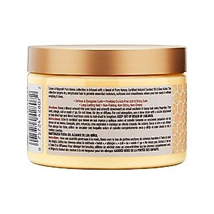 Creme Of Nature, Curl Cream for Curly Hair, Pure Honey Moisture Whip Twisting Cream for Dry Dehydrated Hair, 11.5 Fl Oz
