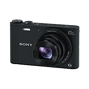 Sony DSCWX350 18 MP Digital Camera (Black) (Renewed)