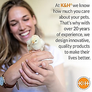 K&H PET PRODUCTS Thermo-Farm Animal Heated Mat Black Small 12.5 X 18.5 Inches