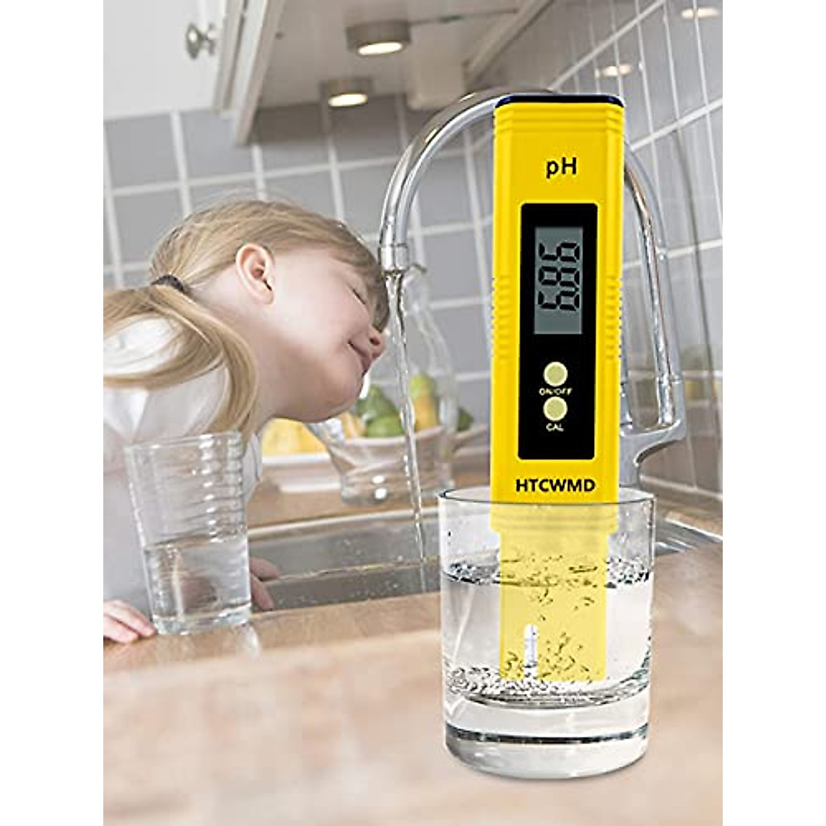 PH Meter, Digital PH Tester Portable Water Quality Tester with 0-14 PH Measurement Range,Pool,Aquarium, Wine, Hydroponic