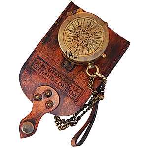 Pocket Compass for Hiking, Survival Instrument Antique “So You Can Always Find Your Way Back Home” Engraved Camping Pocket Compass Nautical Compass Vintage Navigation Outdoor Compass by MAI