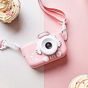 VADUMA Kids Touch Screen Camera Al Intelligent Face Recognition Kids Camera ABS Material Cartoon Mini Anti Drop Ergonomic Design Camera