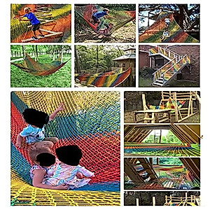 Tree House net Climbing Net Kids Outdoor Treehouse for Kids and Adults Playground Play Safety Net Climbing Cargo net Tree House Accessories Double Layers (Size : 3X4.5m)