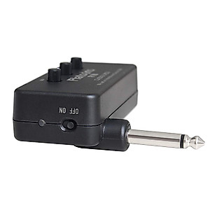 Flatsons Guitar Headphone Amplifier Miniature electric guitar amp Classic Rock Effect 3.5mm Headphone Jack Protable Mini Amp Black F1R