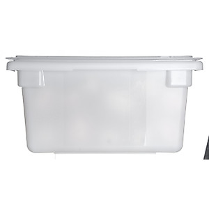 Carlisle FoodService Products Storplus Food Storage Container with Stackable Design for Catering, Buffets, Restaurants, Polyethylene (Pe), 5 Gallon, White
