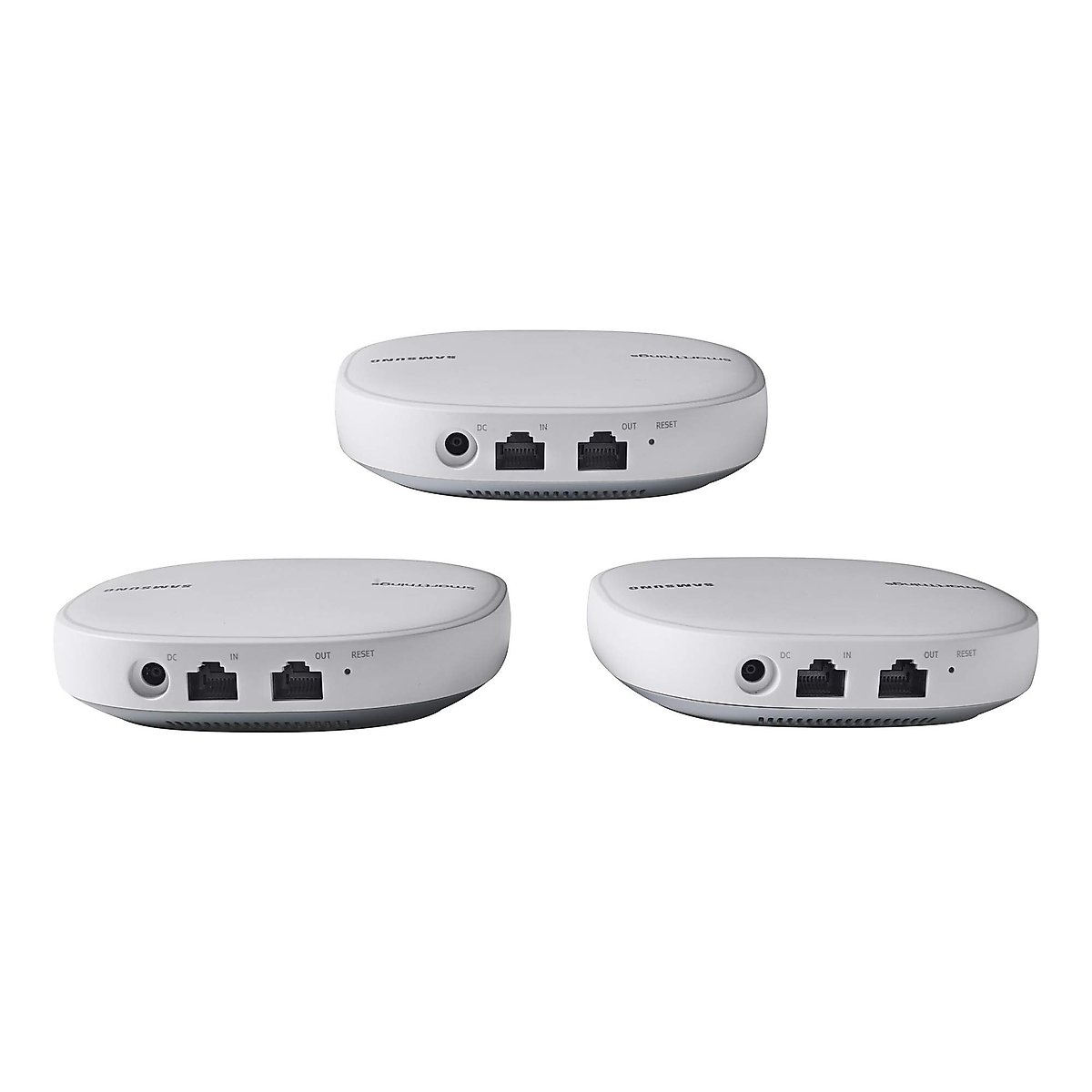Samsung SmartThings Wifi Mesh Router Range Extender SmartThings Hub Functionality Whole-Home WiFi Coverage - Zigbee, Z-Wave, Cloud to Cloud Protocols - White (3 Pack) - ET-WV525KWEGUS (Renewed)