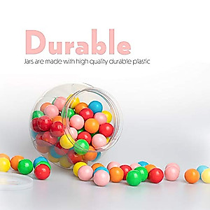 Upper Midland Products [3PK] Candy Jars For Candy Buffet With Candy Scoops - 48 Oz Clear Gumball Candy Buffet Bar Containers Set Plastic Candy Display Jars With Lids For Party, Candy Table Buffet