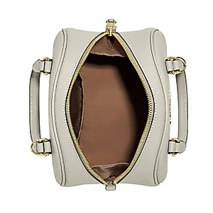 COACH Crossgrain Leather Sydney Satchel Bag in Chalk