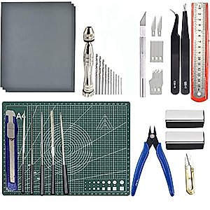 YJHSS 37PCS Model Tools for Gundam, Professional Model Tool Kit for Gundam Hobby Building Tools Modeler Basic Tools Craft Set for Gundam Car Basic Model Building, Repairing and Fixing