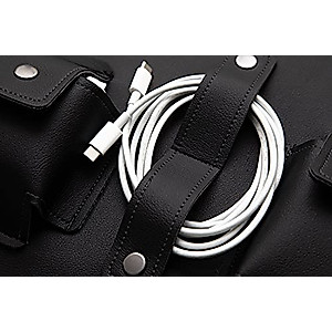 Handmade MacBook Bag for 13" 15" 16" MacBook Pro/Air, Laptop Organizer with Mouse & Charger Pockets