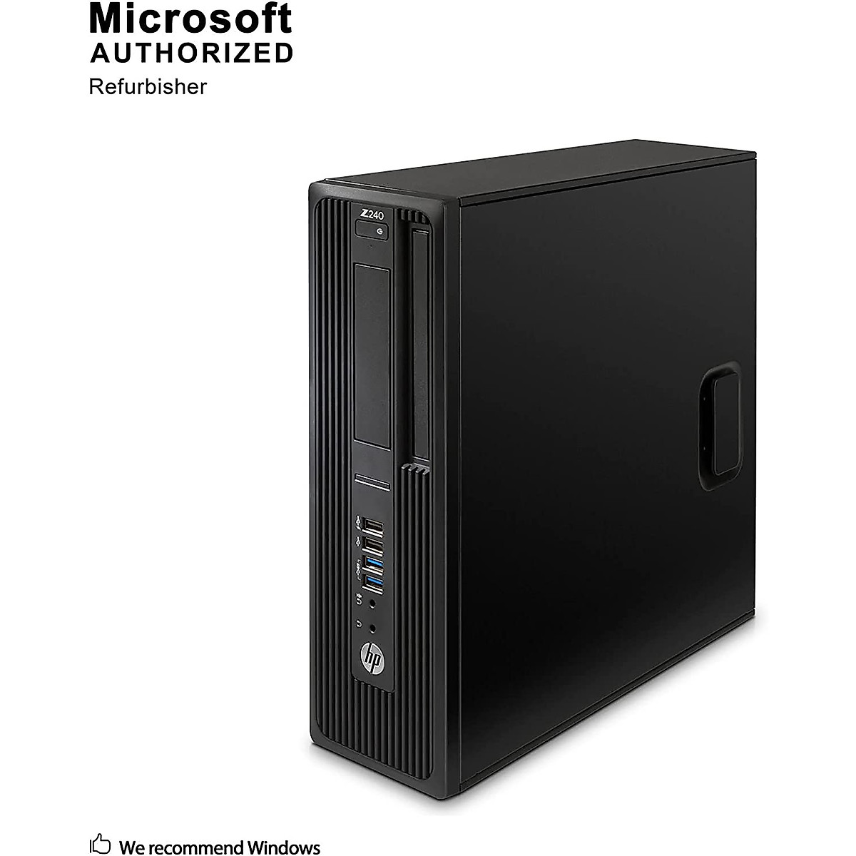 HP Z240 SFF Workstation Desktop PC, Intel Core i7-6700 up to 4.20GHz Processor, 32GB RAM, 1TB SSD, WiFi & Bluetooth, HDMI, Windows 10 Pro (Renewed), Black