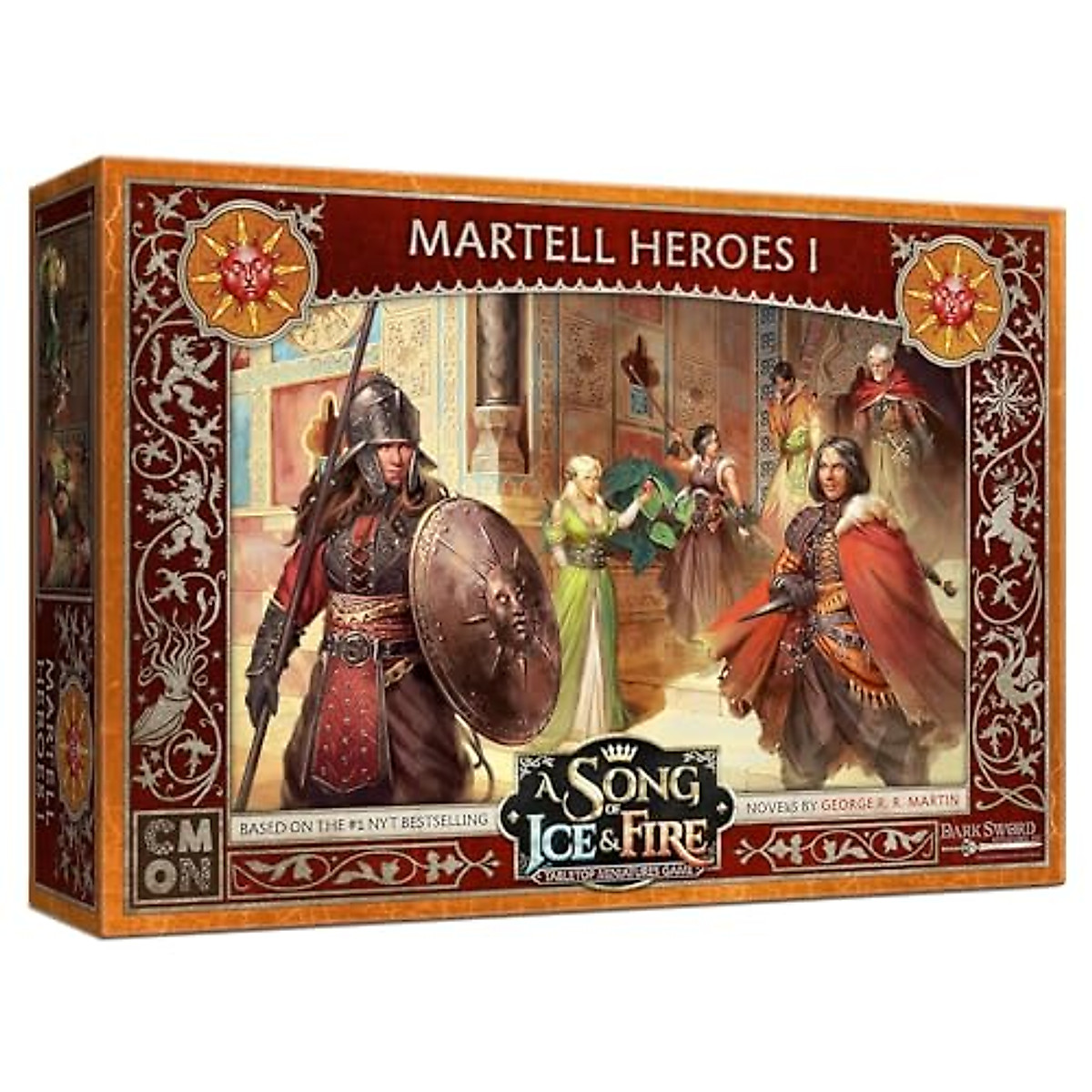 A Song of Ice and Fire Tabletop Miniatures Game Martell Heroes I Box Set (Multilingual Edition) - Strategy Game for Adults, Ages 14+, 2+ Players, 45-60 Minute Playtime, Made by CMON