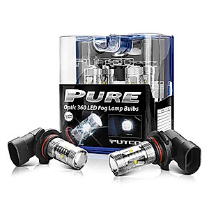 Putco 250010W Optic 360 H10 High Power LED Fog Lamp Bulb