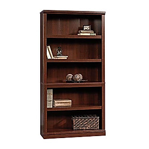 Sauder Heritage Hill Library - Classic Cherry Finish & Select Collection 5-Shelf Bookcase, Select Cherry Finish