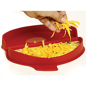 Norpro, Red Silicone Omelet Maker, 8.75 by 4.75 by 1.38-Inch, 8.75" x 4.75" x 1.38"