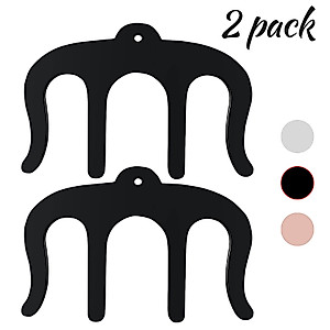 Book Clip Page Holder 2 Pieces Metal Sheet Music Holders for Sheet Music Stands Pianos Book Reading (Black)