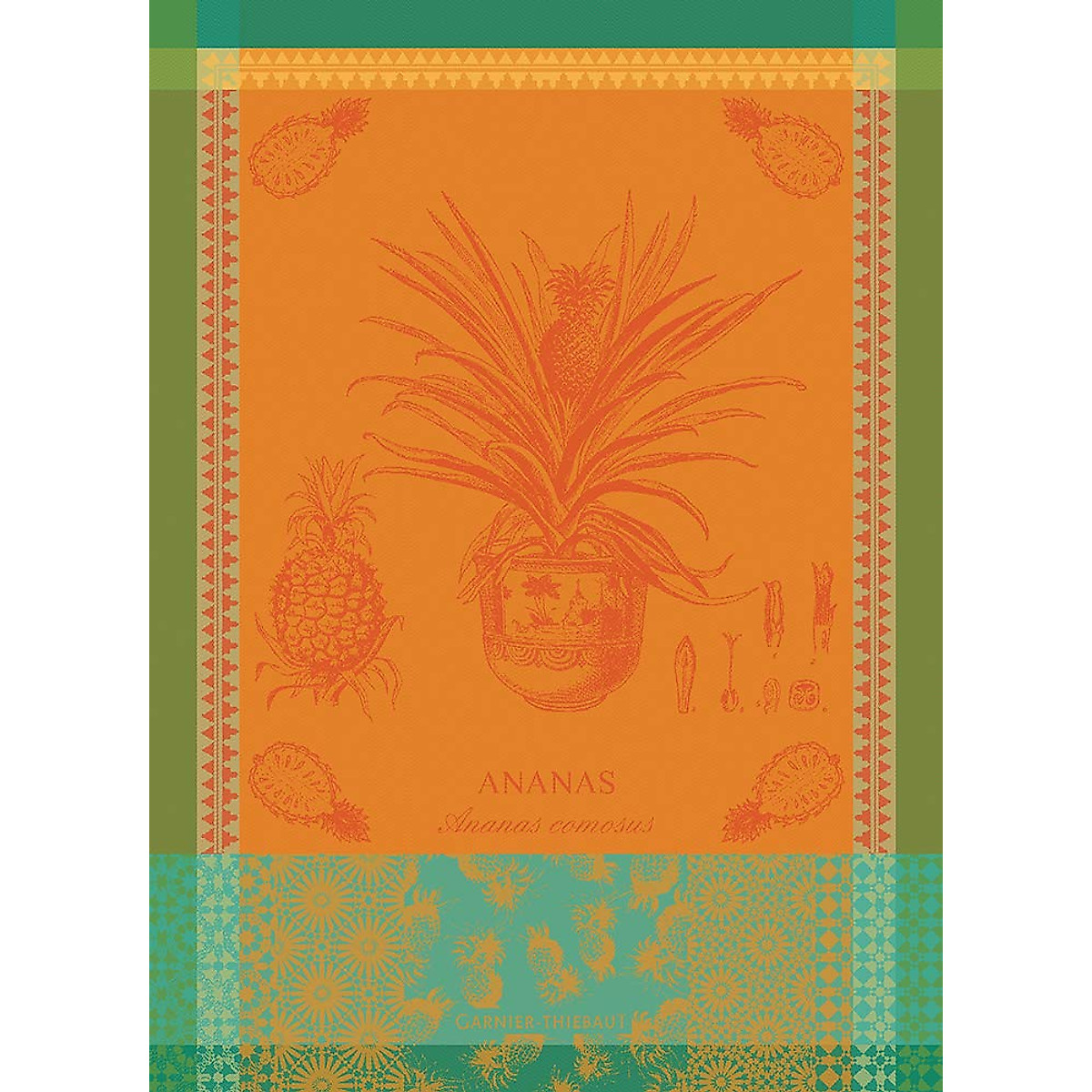 Garnier Thiebaut Rose Laurier En Pot Kitchen Towel, 22"x30"