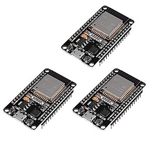 3PCS ESP32 ESP-32S WiFi Development Board NodeMCU ESP-WROOM-32 Microcontroller 2.4GHz Dual-Core WiFi Bluetooth Processor Integrated Chip CP2102