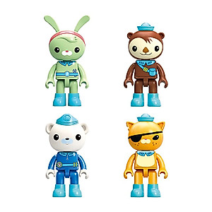 BASEPLATES for Age 6+ Building Block Ocean Adventure Octonauts GUP-C Blue Whale Vehicle & Barnacles Kwazii Tweak 630pcs Building Brick Set-No Package Box