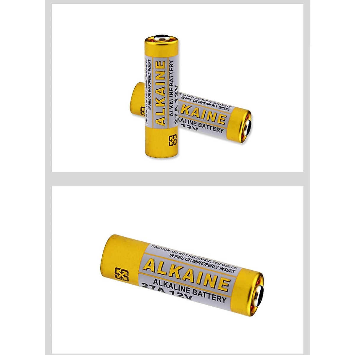 Cotchear 10Pcs 12V 27A Alkaline Battery 27A 12 Volt Batteries 27A 12V 21/23 E23A Alkaline Batteries