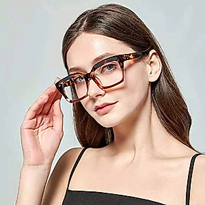 HIYANJN 3 Pack Progressive Multifocal Reading Glasses for Women Men Oprah style Blue Light Blocking Spring Hinger Readers 1.75