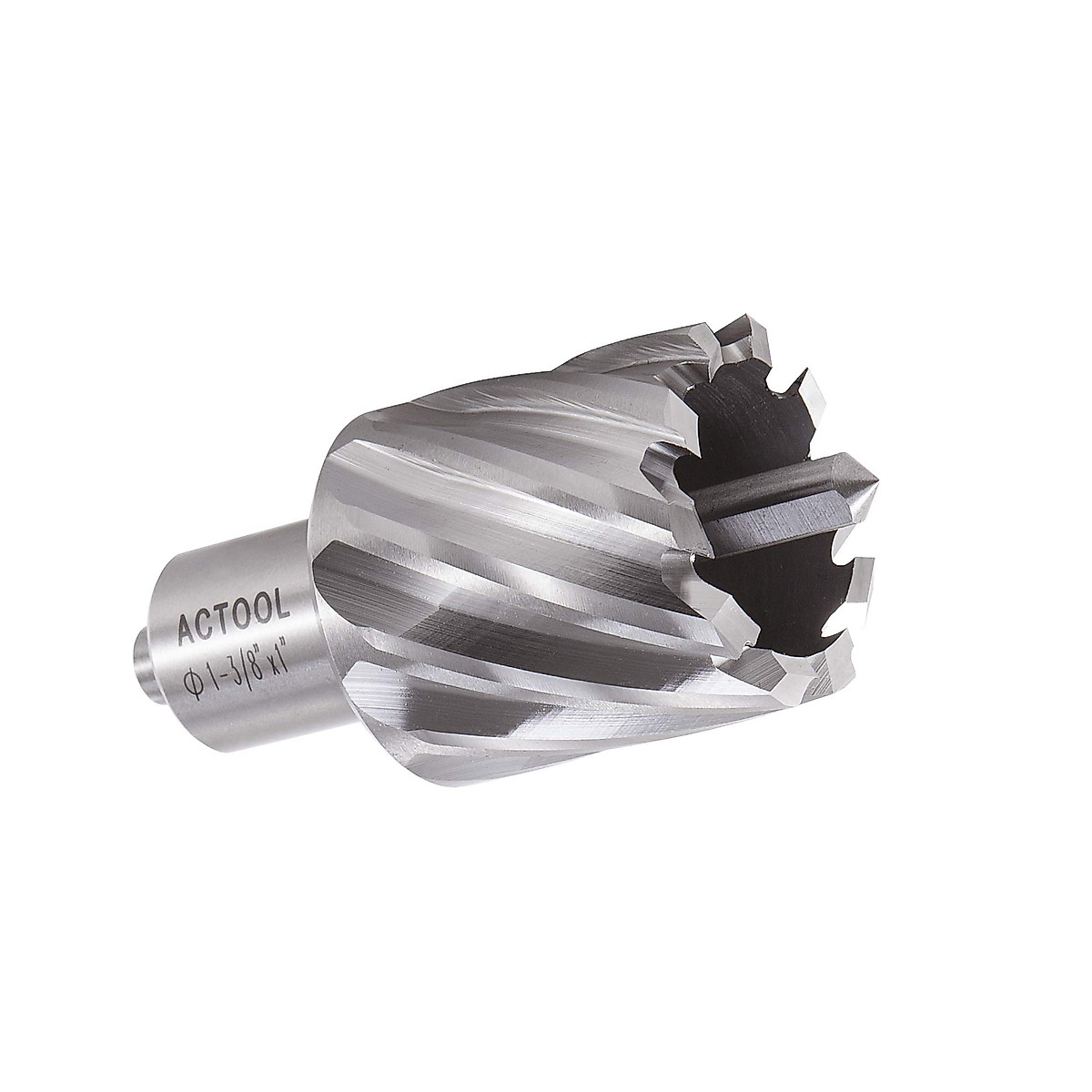 ACTOOL 1-3/8" Diameter × 1" Depth of Cut HSS ANNULAR CUTTER with 3/4'' Weldon Shank