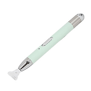 Luminous Rhinestone Painting Pen Ergonomic Rechargeable Embroidery Bead Picker Tool with 6 Heads Green