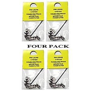 48 Locking Pin Keepers For Hat Lapel Vest