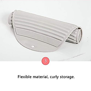 Cibicon Household Washboard,Travel Washboard,Collapsible Washboard,Non-Slip Laundry Pad,Hand Percussion Washboards, Soft Plastic Hand Folding Washboard