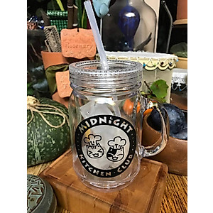 ImpecGear 20 Oz Mason Jar Doubled wall Acrylic Cup with Straw (Clear)