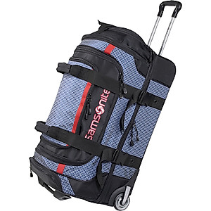 Samsonite Ripstop Wheeled Rolling Duffel Bag, Blue, 26-Inch
