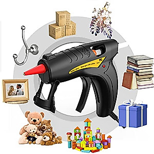 mofa Glue Gun,30W Mini Hot Glue Gun Kit with 20Pcs Glue Sticks,Hot Melt Glue Gun for DIY Crafts,Quick Repairs,Decorations,Home,School, Office Arts (Black)