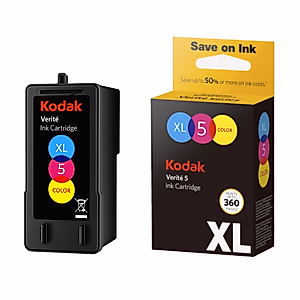 Kodak Verite 5 Replacement Inks (ALT1UA) XL Color Ink Jet Cartridge compatible to V50, V55, V55W Eco, V55 Plus, V60 Eco, V640 Eco, V64 Series, V65 Eco, V65 Plus (Package May Vary)