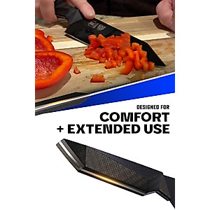 Dalstrong Chef Knife - 6 inch - Shadow Black Series - Black Titanium Nitride Coated - Razor Sharp Kitchen Knife - High Carbon 7CR17MOV-X Vacuum Treated Steel - Sheath - Chef's Knife - NSF Certified