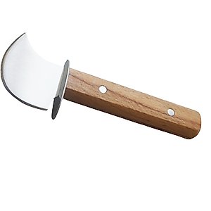 Steak Rocking Knife with Anti-Slip Handle for One-Handed User, Super Sharp Rocker Ulu Knife for Limited Strength Hand Arthritis, Elderly or Pet Owner - Easy Chopping & Slicing for Meat, Veggies