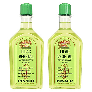 Clubman Pinaud Lilac Vegetal After-Shave Lotion, 6 Fl Oz (Pack of 2)