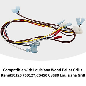 Meyffon G2 Parts Digital Thermostat Control Board Kit Compatible with Louisiana CS570 CS450 LG700 LG900 50125 with Meat Probe Temperature Probe and Wire Harness