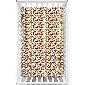 Race Car Themed Fitted Crib Sheet,Standard Crib Mattress Fitted Sheet Soft and Breathable Bed Sheets-Baby Crib Sheets for Girl or Boy,28“ x52“,Multicolor