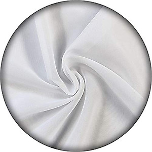 Chiffon Fabric 10 Yards Continuous 60" Wide - One Continuous Piece 30 Feet Sheer Fabric | 100% Soft Polyester | for Wedding, Party, Event Decor, Draping and Dresses