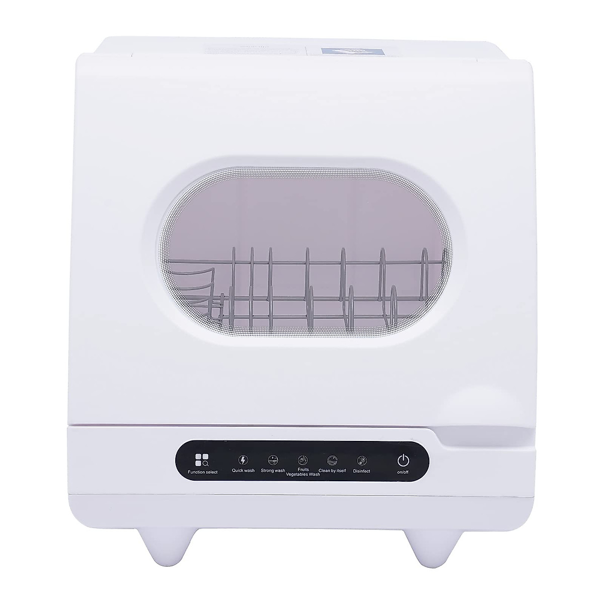 Portable Countertop Dishwasher, Mini Dishwashers with 5 Washing Programs & Air-dry Function, Automatic Deep Heating Cleaning Machine for Small Apartments, Offices, Dorms, Kitchen & RVs