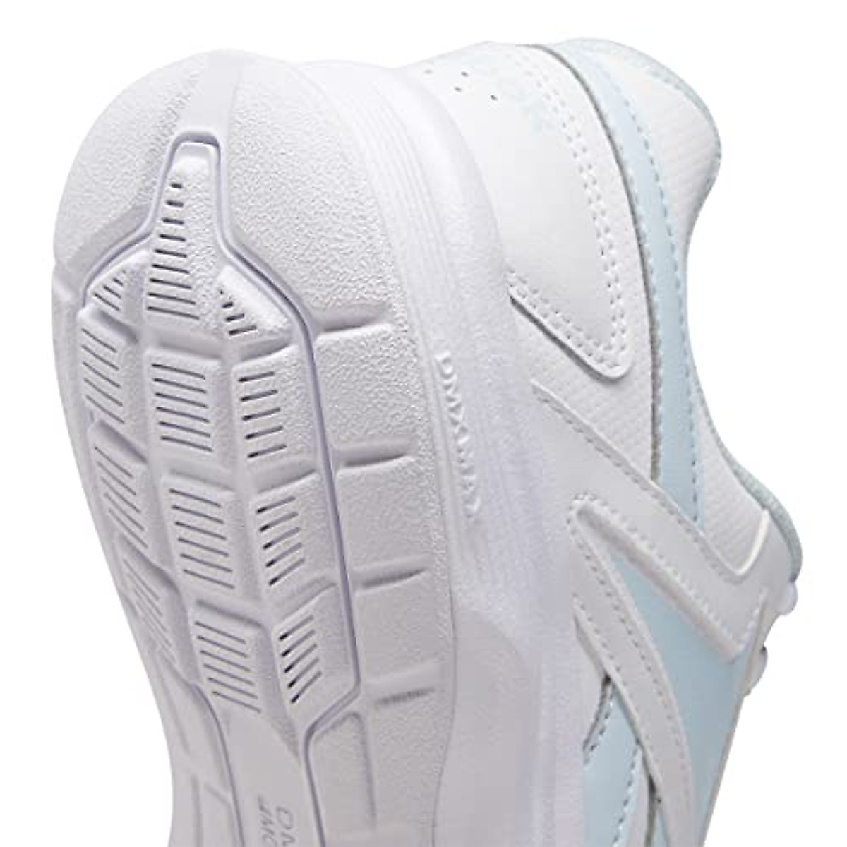 Reebok Women's Walk Ultra 7 DMX Max Shoe, White/Glass Blue/Collegiate Royal, 9