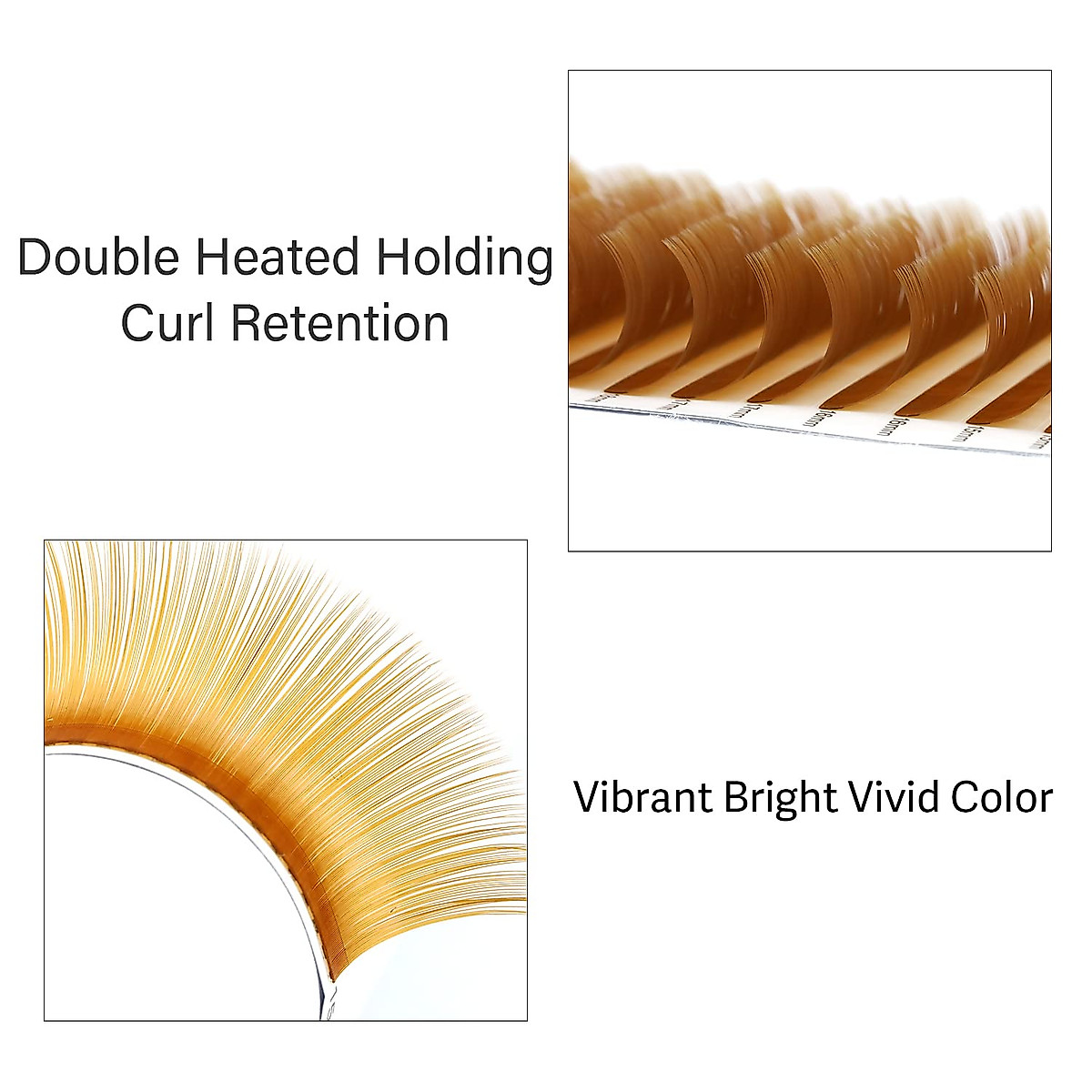 EMEDA Colored Lash Extensions D Curl .07 Thickness Brown Color Lashes Extension 9-15mm Mixed Tray Pop Hot Colorful Classic Single Individual Eyelash Extensions (0.07mm D Curl Mix 9-15mm)