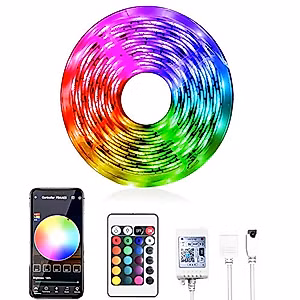 DAYBETTER Smart WiFi App Control Led Strip Lights Work with Alexa Google Assistant -16.4 feet
