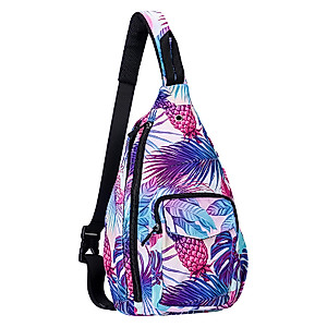 XEYOU Women's Sling Crossbody bag Casual Daypack Outdoor Travel Hiking Backpack for Cycling Walking Dog Hiking, Cactus Flower