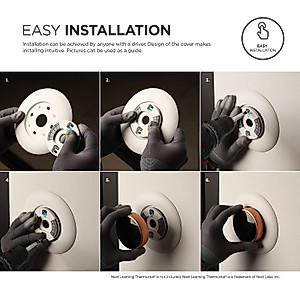 elago Wall Plate Cover Designed for Google Nest Learning Thermostat [White] - Compatible with Nest Learning Thermostat 1st/2nd/3rd Generation, Not Compatible with 2020 Models [US Patent Registered]