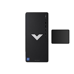 HP Victus 15L Gaming Premium Desktop | Intel Core i5-12400 12 cores | 16GB RAM | 512GB SSD | NVIDIA GeForce GTX 1660 Super | Windows 11 Home | Black | Bundle with Mouse Pad